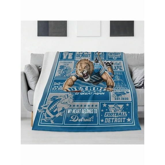 Philadelphia-Themed Fleece Blanket, Bold Inspiring Design, All-Season ...