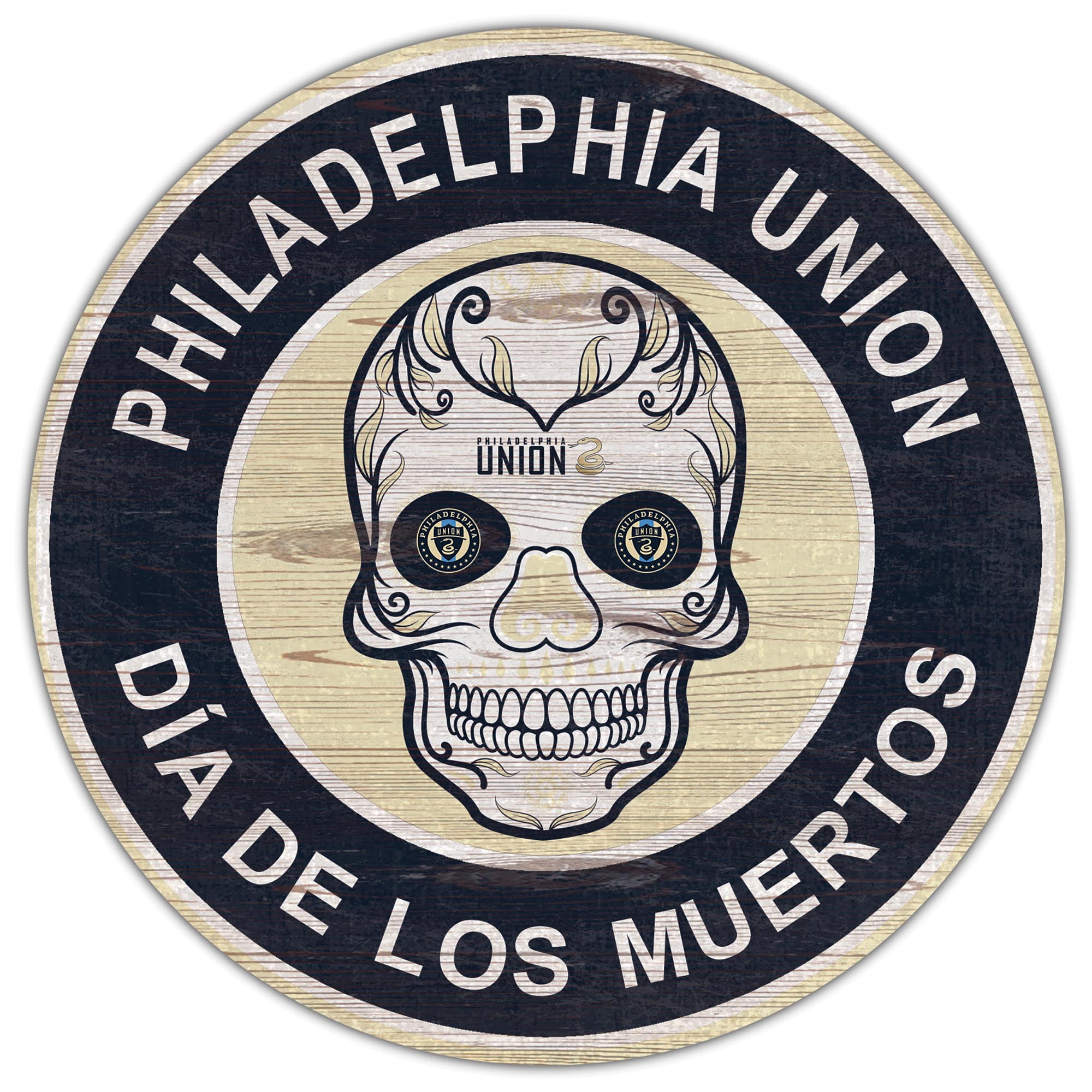Philadelphia Union 12" Sugar Skull Circle Sign - Walmart.com