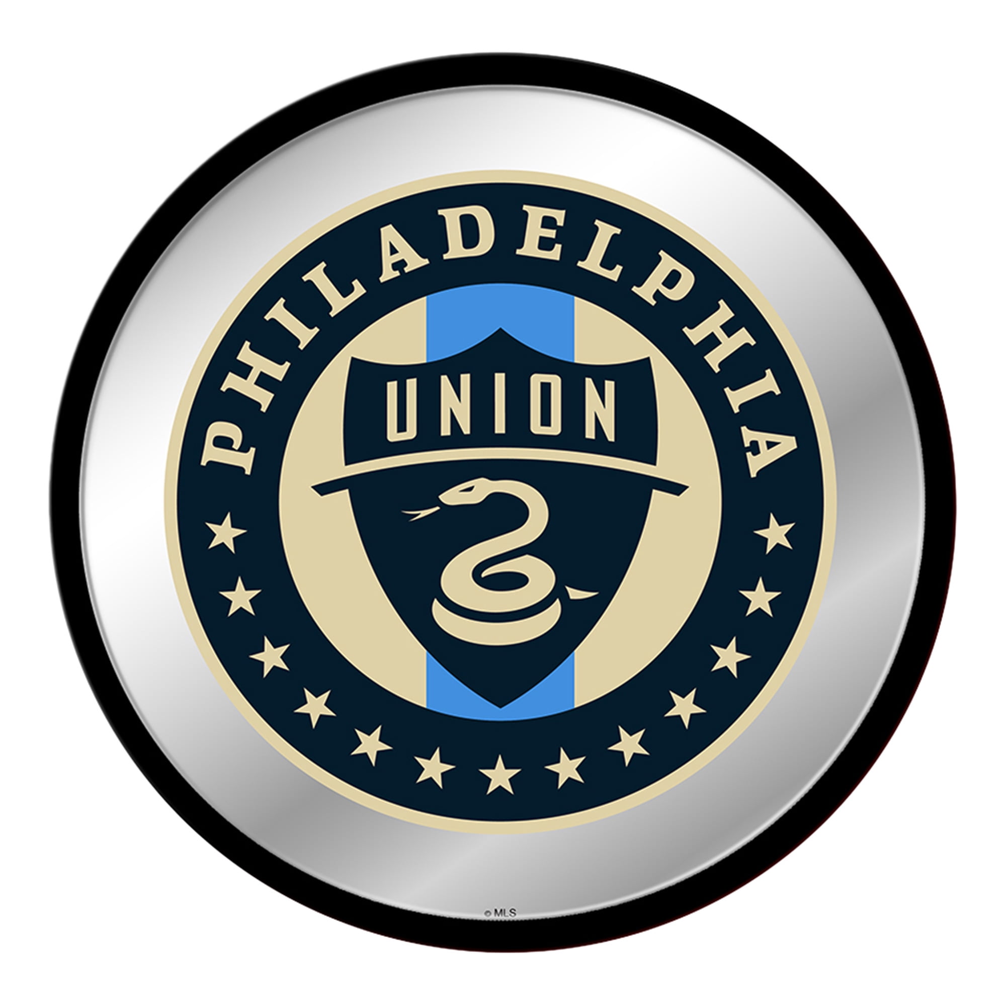 Philadelphia Union 17.5" Modern Disc Mirrored Wall Sign - Walmart.com