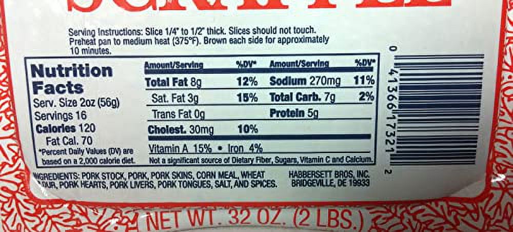 Philadelphia's Favorite Scrapple (4 Pound Package) - Walmart.com