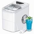 Philergo Ice Maker Countertop, 26lbs/Per Day, 9 Bullet Ice Cubes in 6 ...