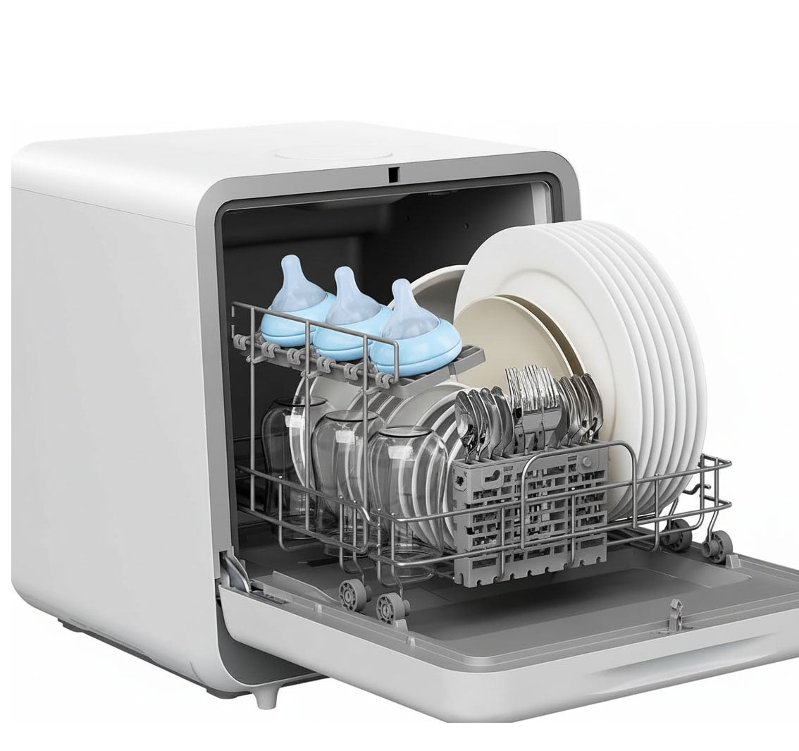 Philergo Portable Countertop Dishwasher with 5-Liter Built-in Water ...