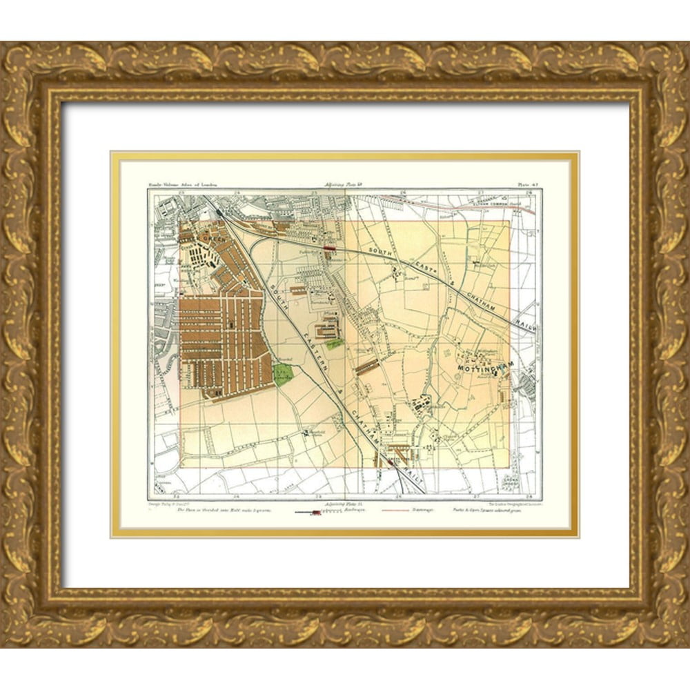 Philip 17x15 Gold Ornate Wood Framed with Double Matting Museum Art ...