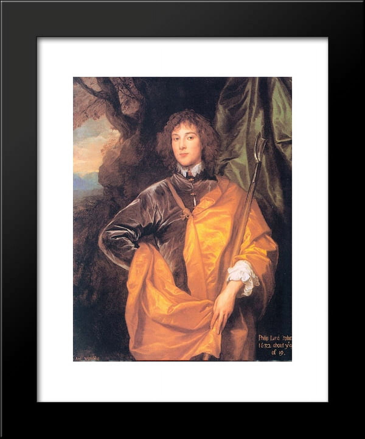 Philip, Fourth Lord Wharton 20x24 Framed Art Print by Anthony van Dyck ...