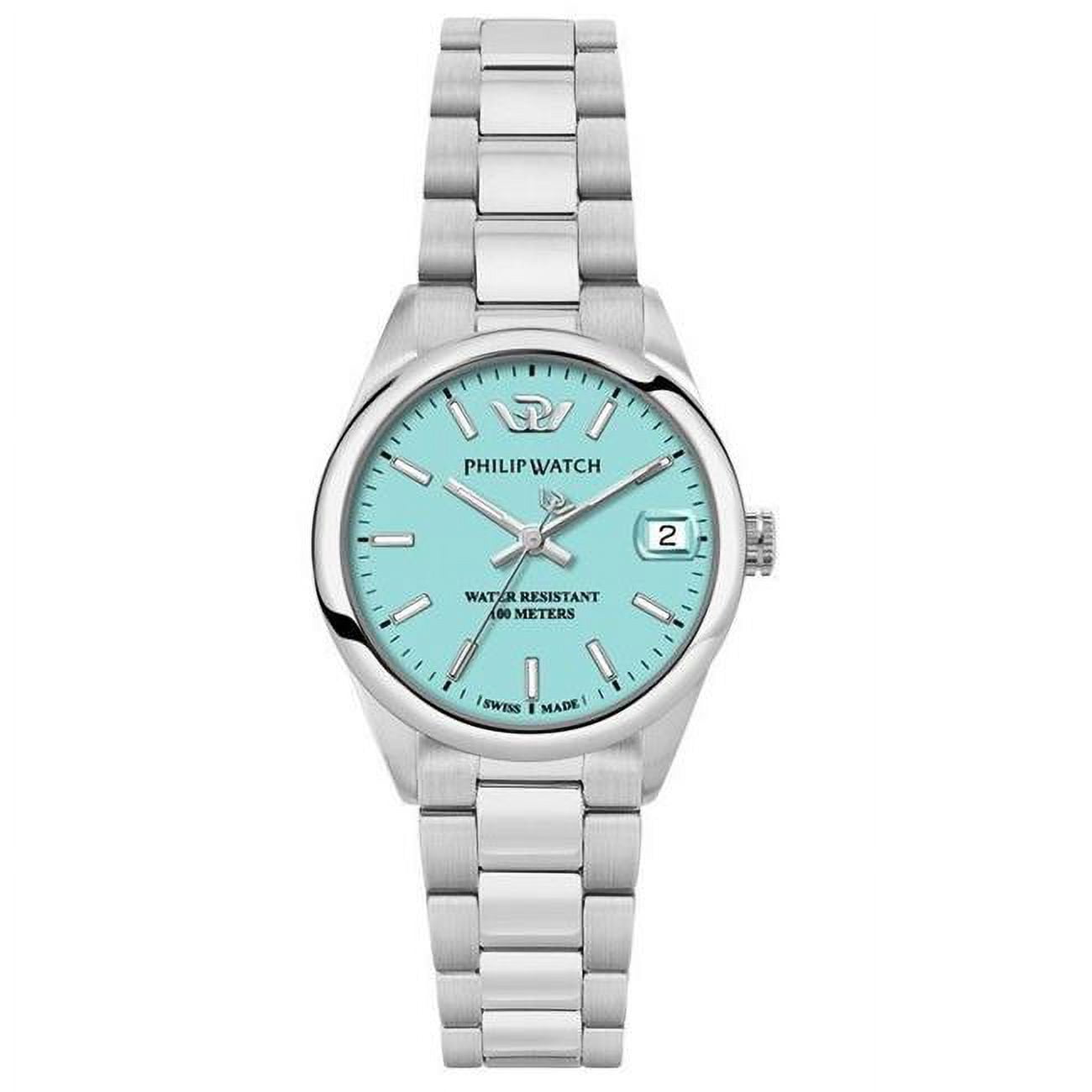 Philip Watch Swiss Made Caribe Urban Stainless Steel Turquoise Dial ...