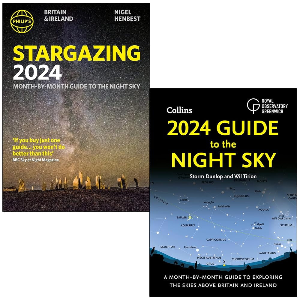 Philip's Stargazing 2024 By Nigel Henbest and 2024 Guide to the Night Sky By Storm Dunlop, Wil ...