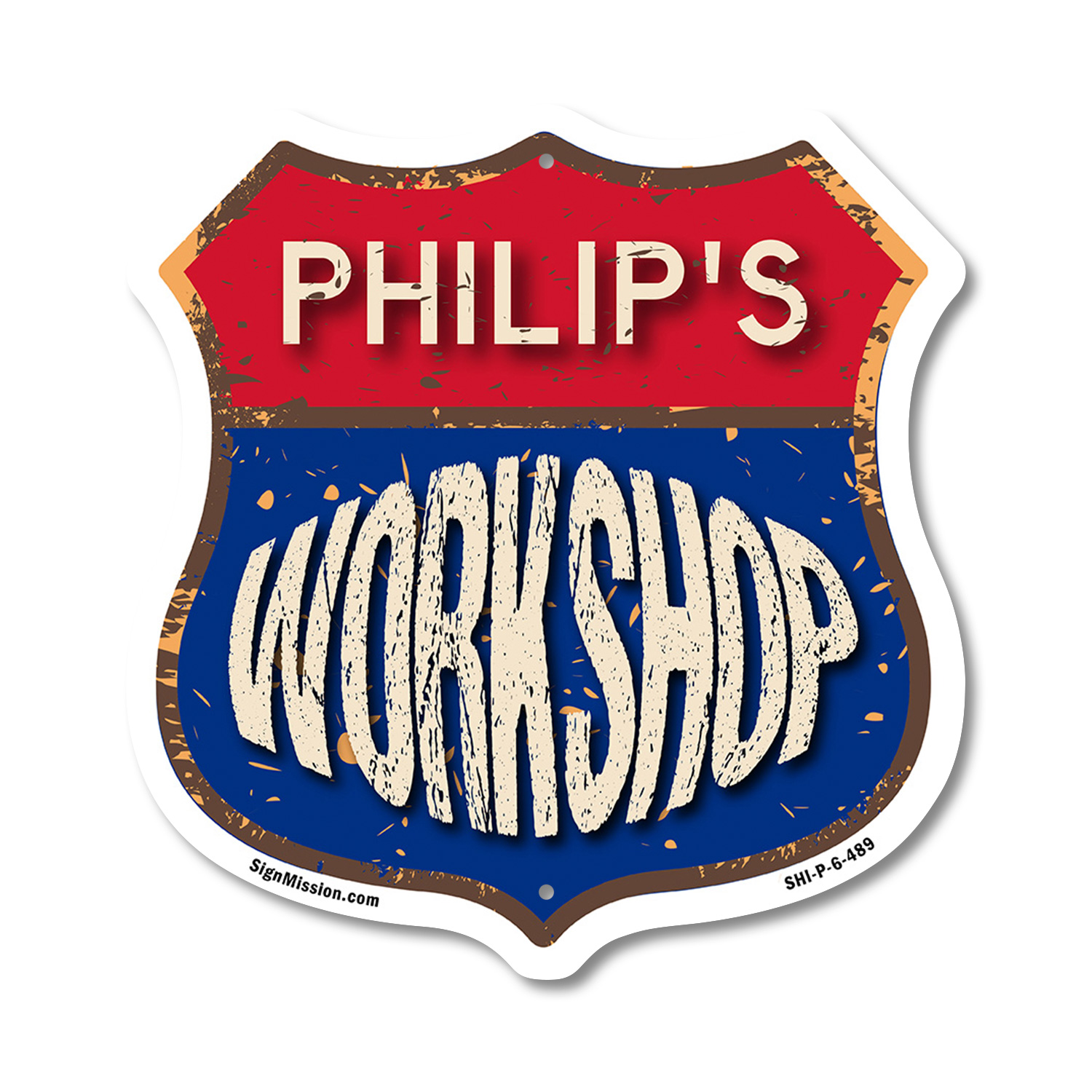 Philip's Workshop 6 inch X 6 inch Shield Shaped Commercial Grade ...