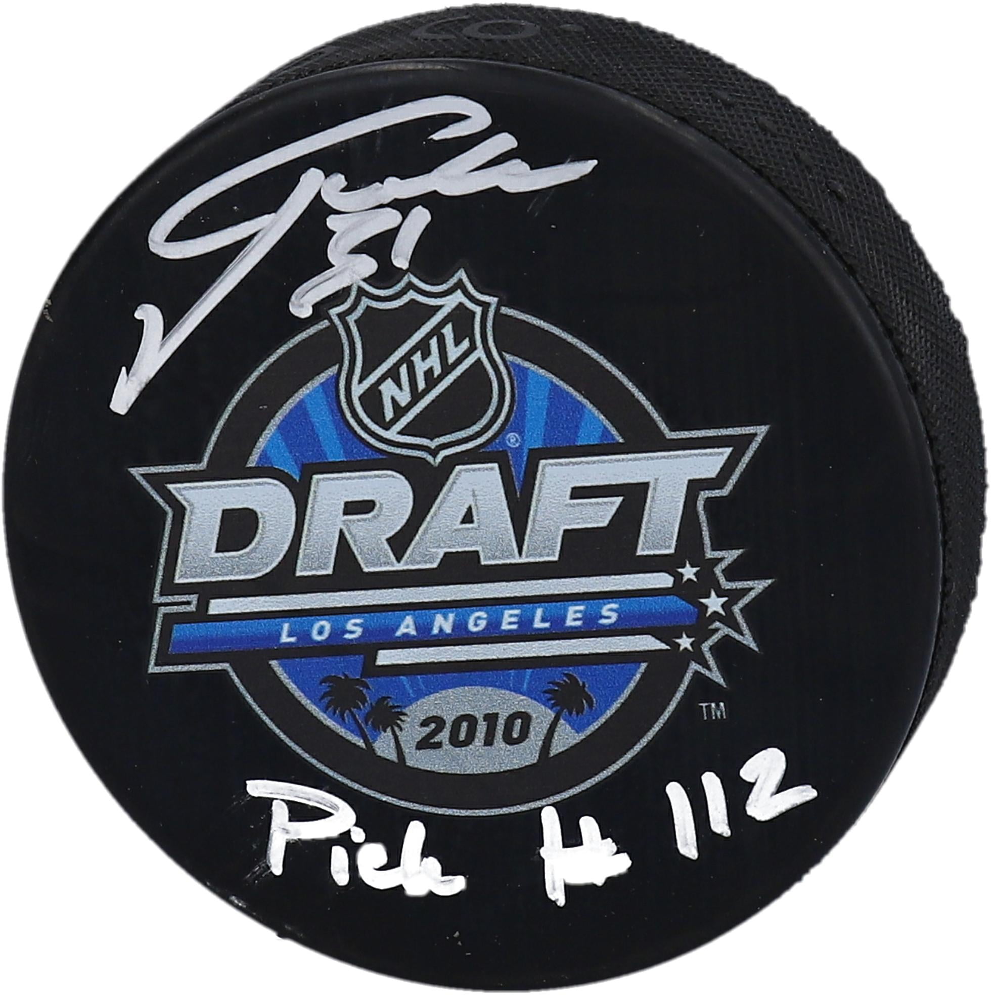 Philipp Grubauer Seattle Kraken Autographed 2010 NHL Draft Logo Hockey ...