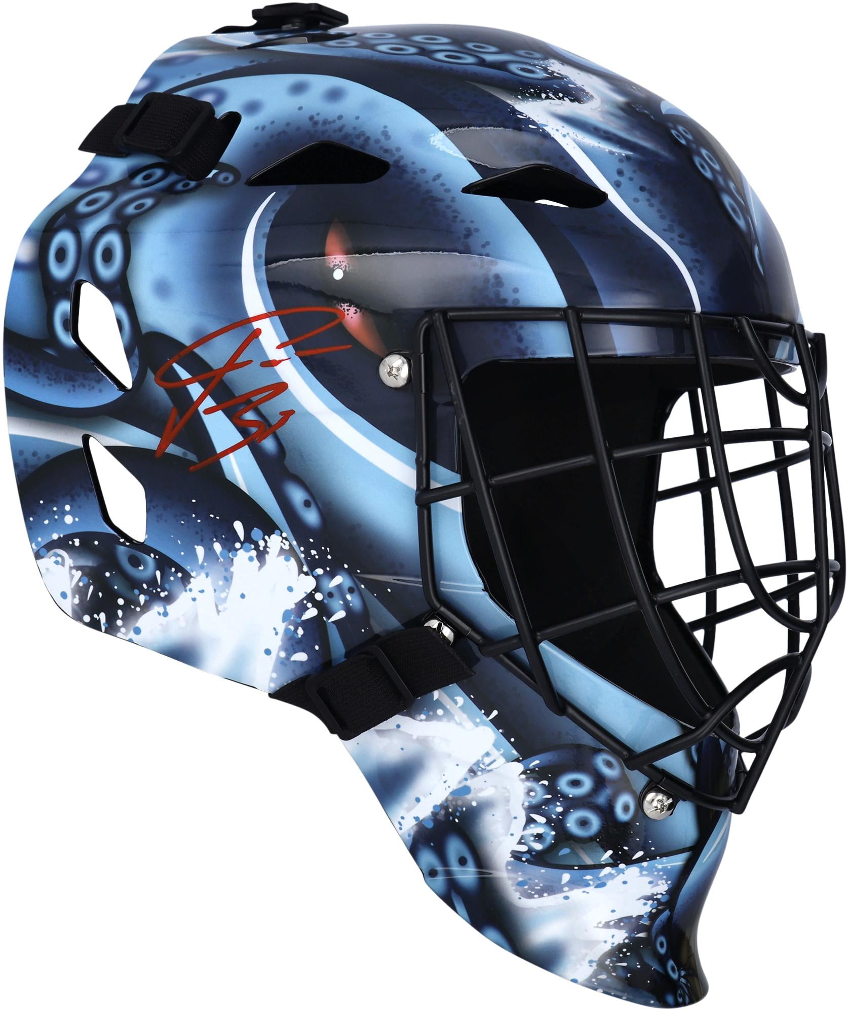 Philipp Grubauer Seattle Kraken Autographed Replica Goalie Mask ...