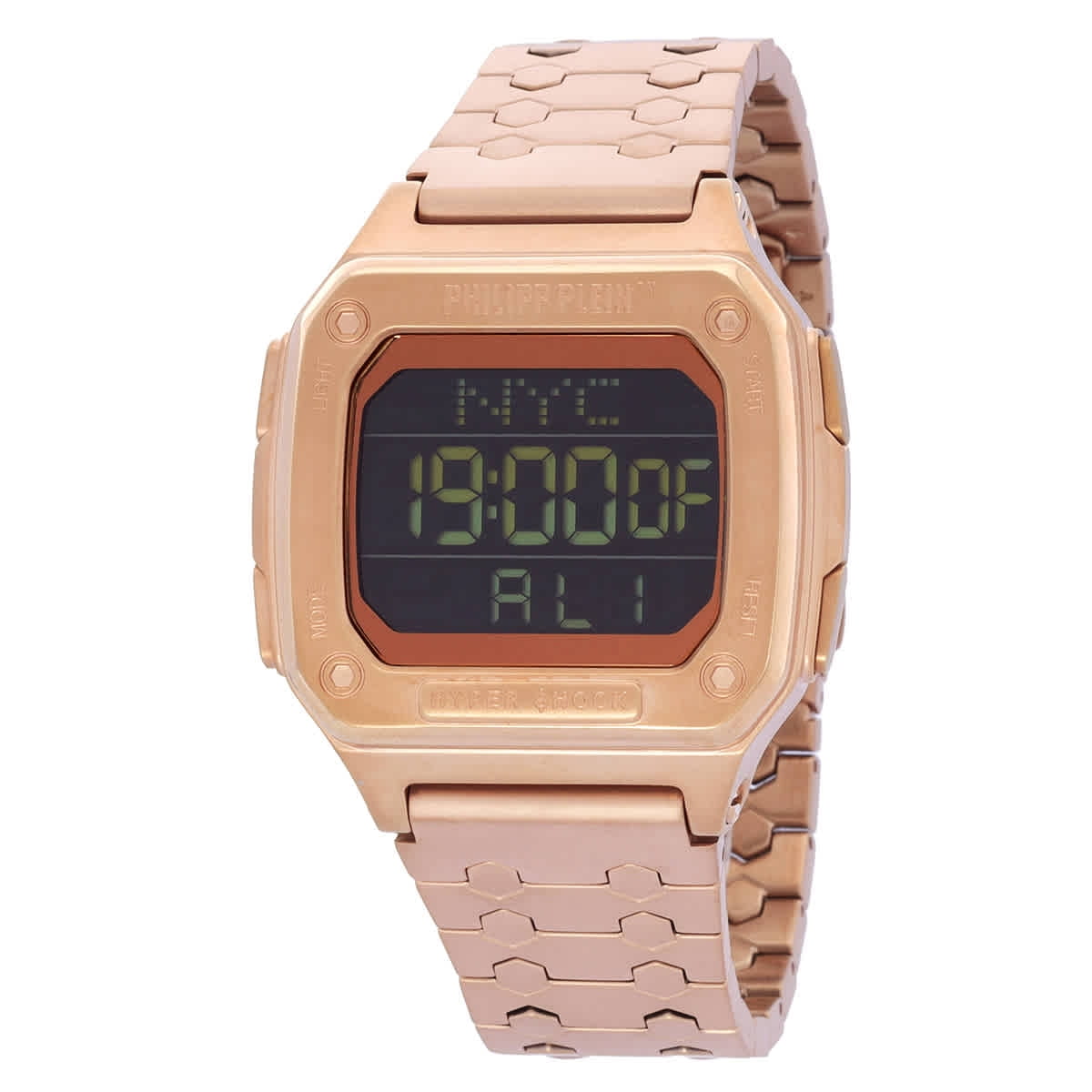 Philipp Plein Hyper Shock Quartz Digital Black Dial Unisex Watch ...