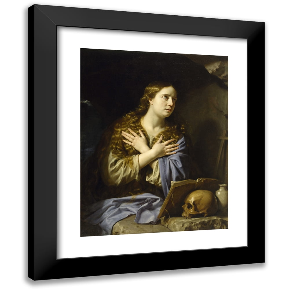 Philippe de Champaigne 15x18 Black Modern Framed Museum Art Print Titled - The Repentant ...