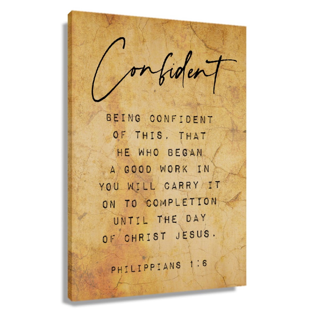 Philippian 1 6 Bible Scripture Wall Art Bible Poster Decoration Printed ...