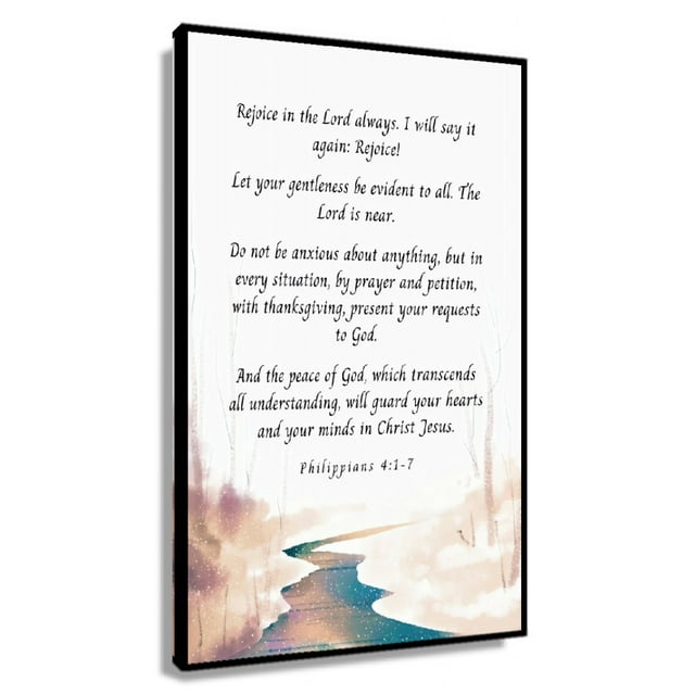 Philippians 4 1-7, Rejoice in The Lord Always. Printable Watercolor ...