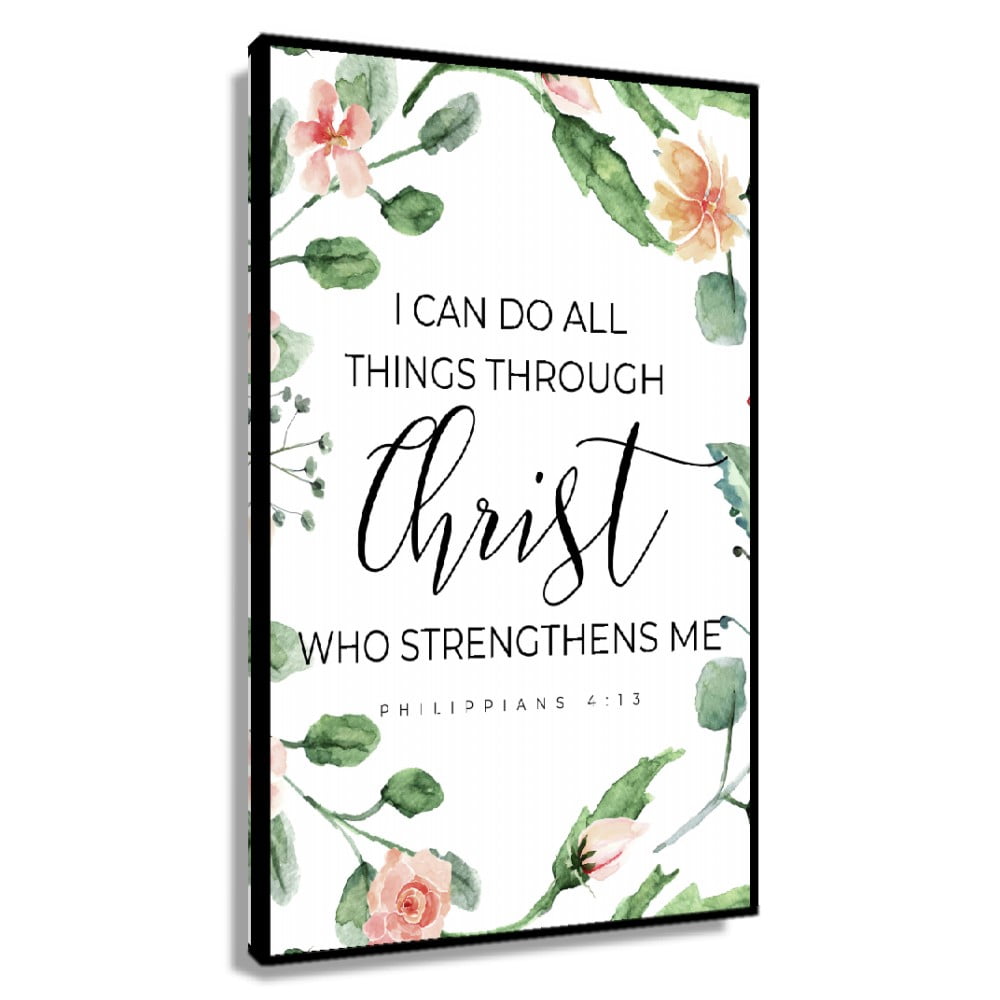 Philippians 4 13 I Can Do All Things Through Christ Scripture Wall Art ...