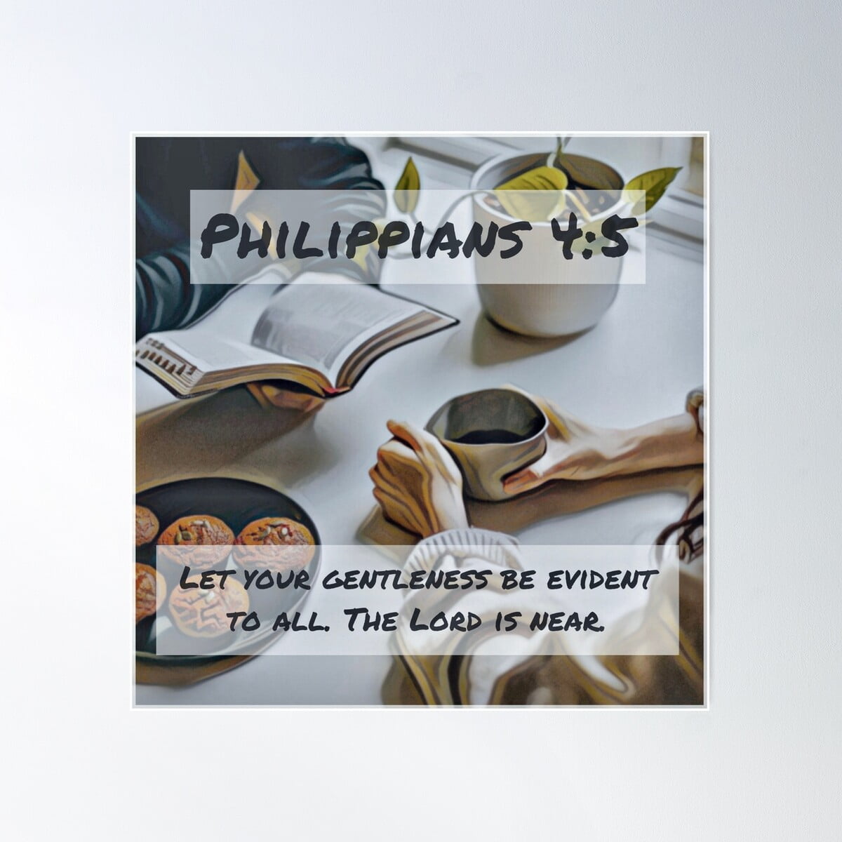 Philippians 4:5 Poster Wall Art, Modern Wall Decor For Living Room ...