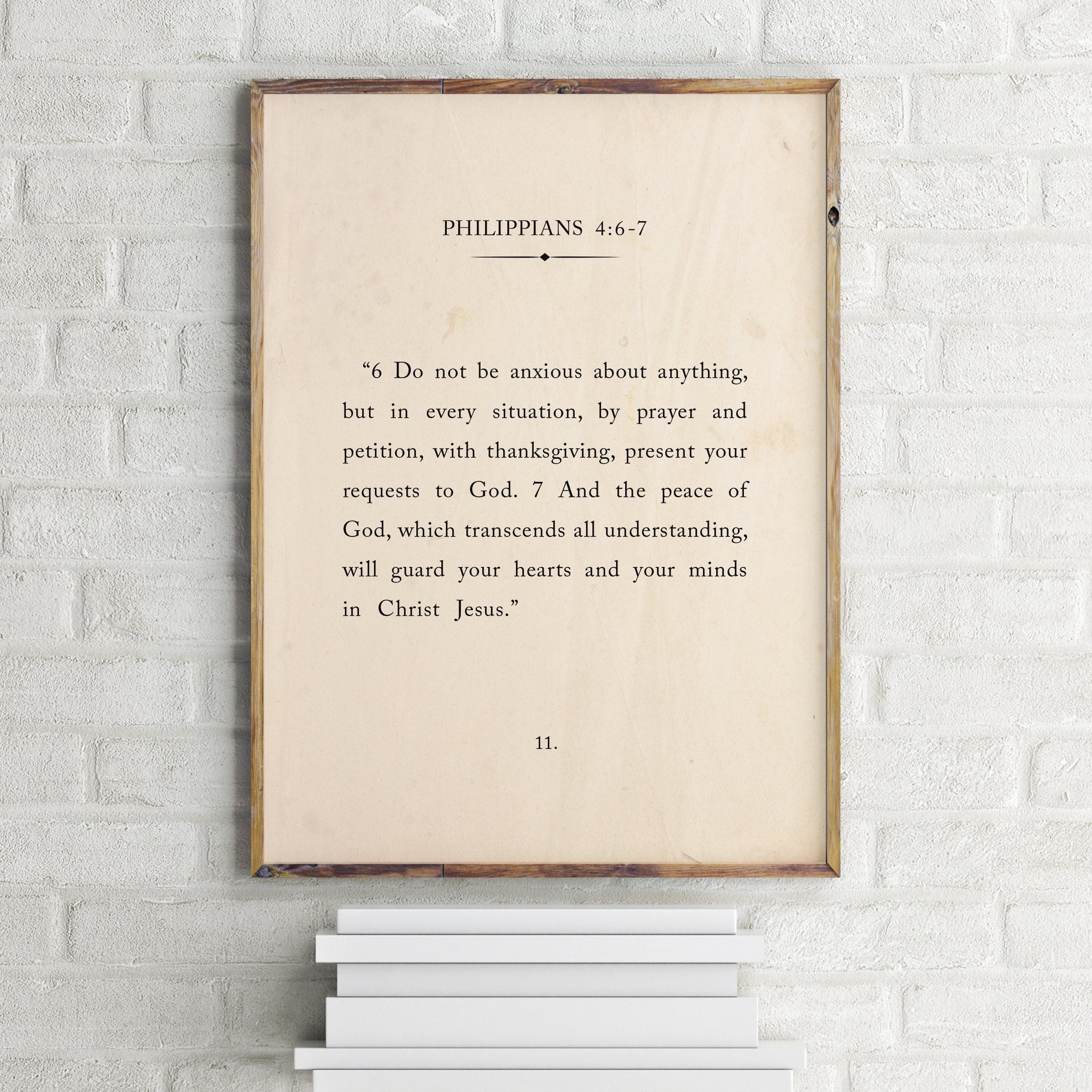 Philippians 4:6-7 Printable Wall Art,Book Page,Do not be anxious,Bible ...