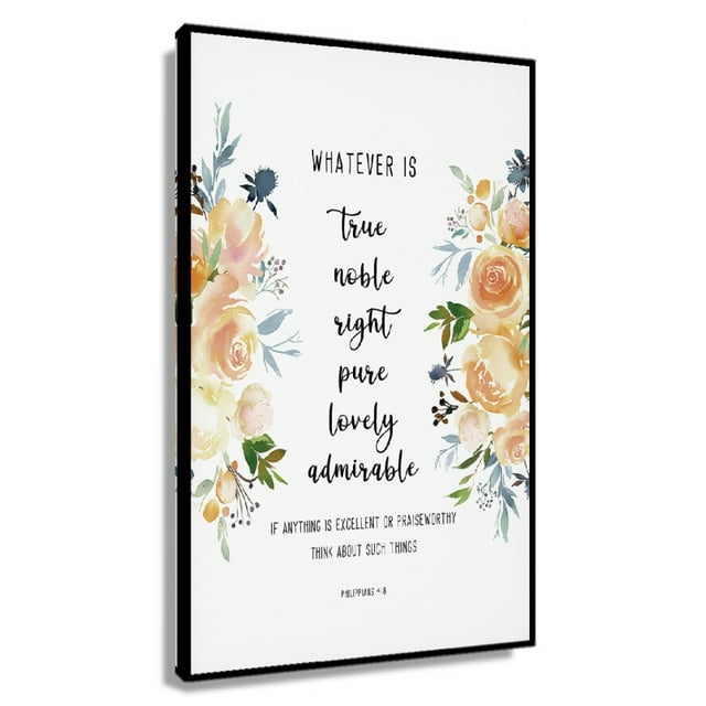 Philippians 4 8 Bible Verse Wall Art Bible Quote Print Printable ...