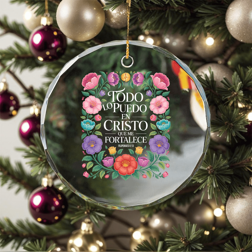 Philippians 413 Spanish Christian Bible Verse Jesus Christ Ornament ...