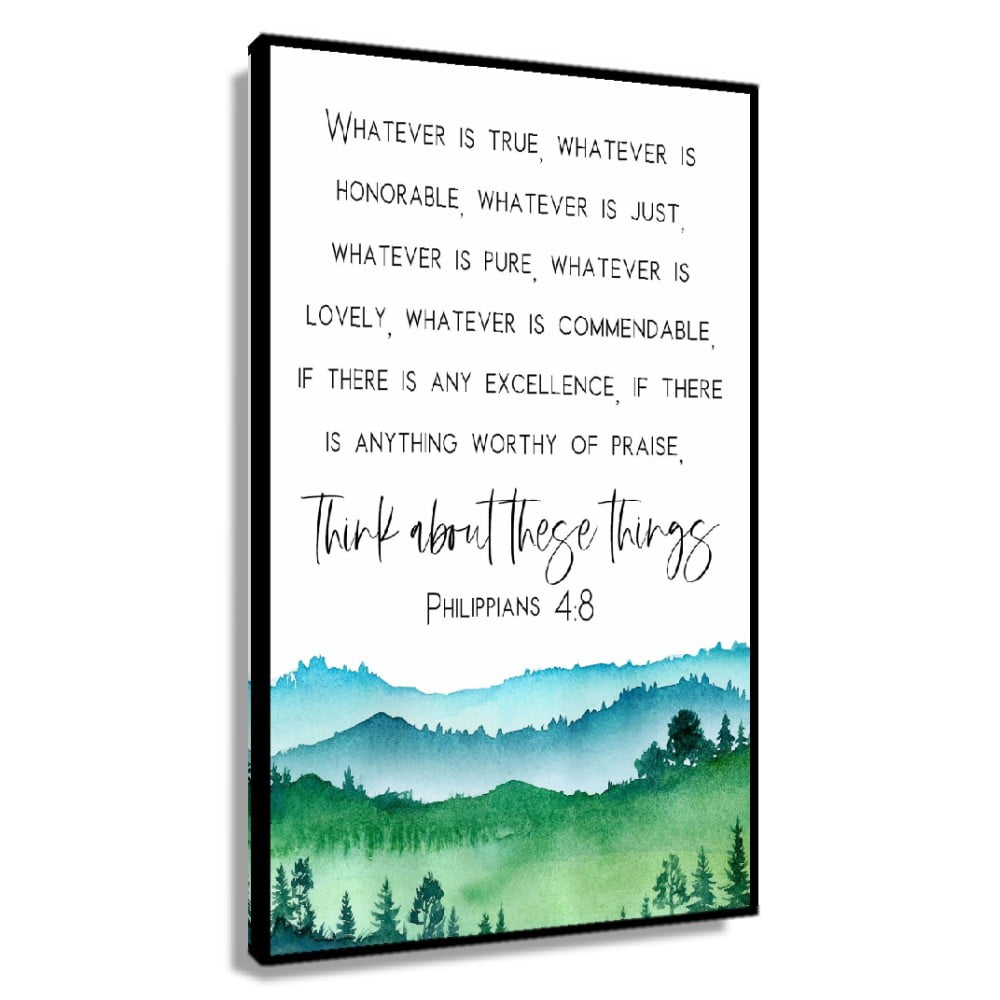 Philippians 48 Christian Bible Wall Art Decor Bible Verse Nature Wall ...
