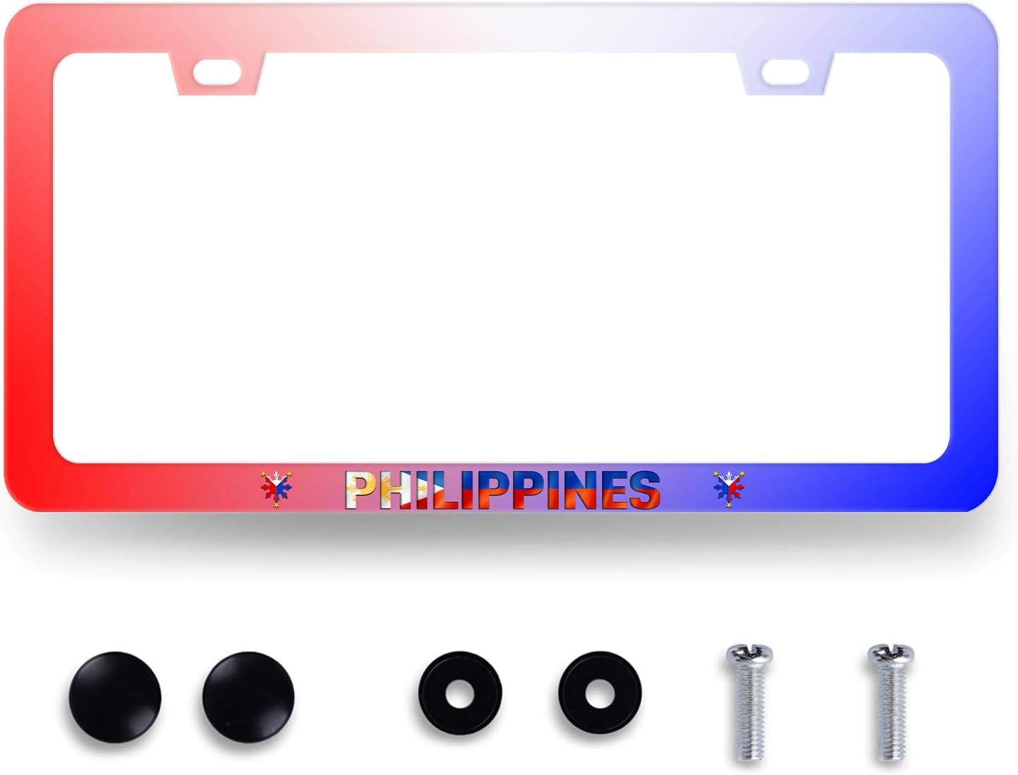Philippine Flag License Plate Frame Philippines License Plate Holder ...
