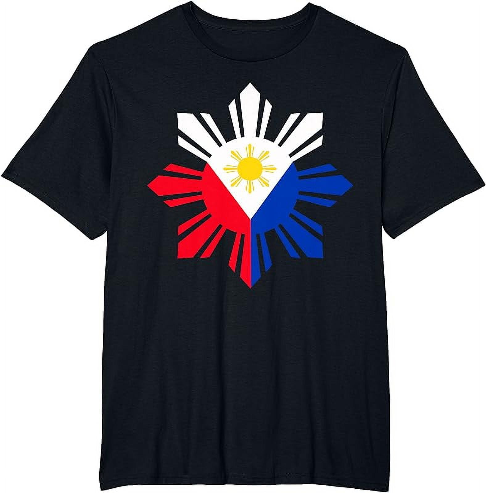 Philippine Flag T-Shirt Pinoy Flag Filipino Shirt Pinoy Sun - Walmart.com