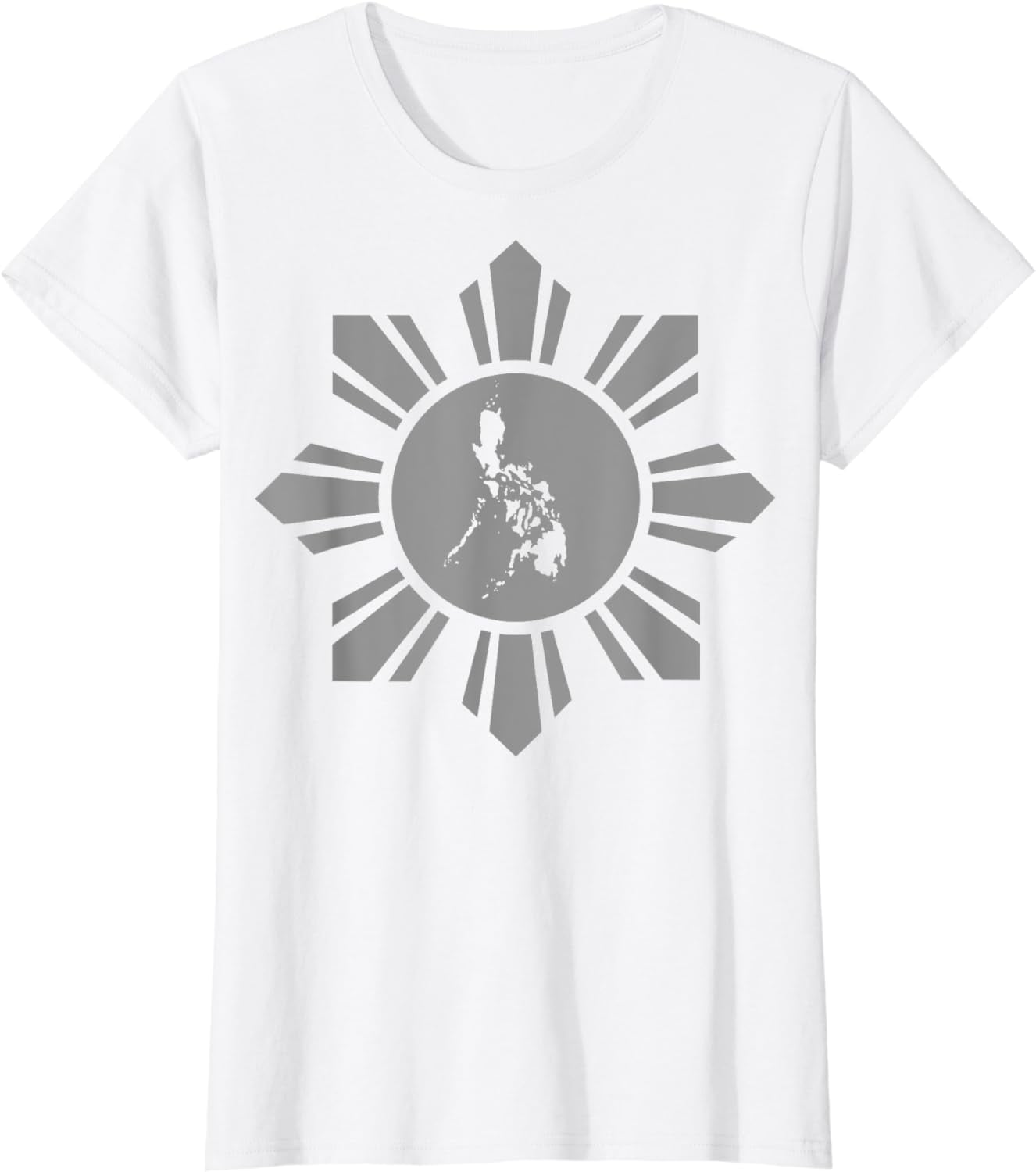 Philippine Sun With Philippine Map T-Shirt - Walmart.com
