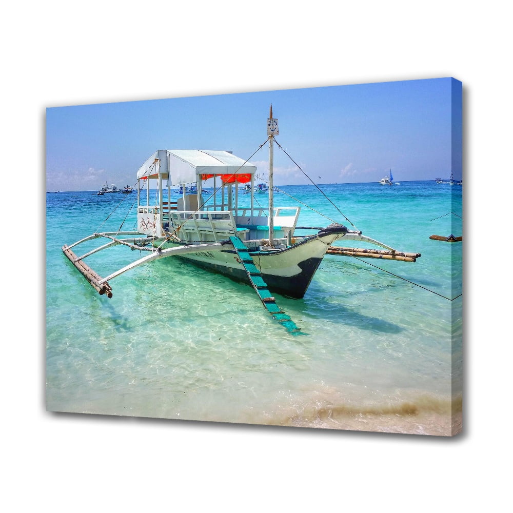 Philippines Boracay White Beach Canvas Poster Bedroom Decor Sports ...