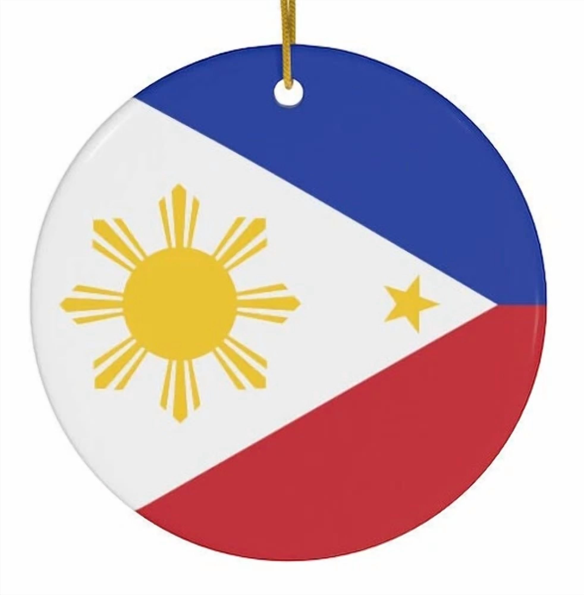 Philippines Ceramic Ornament Filipino Flag Porcelain World Travel 1PC ...