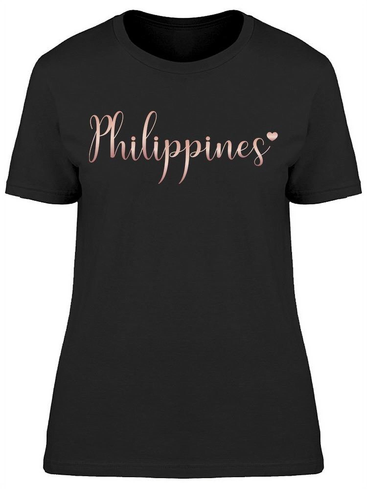 Philippines Cursive Little Heart T-Shirt Women -Image by Shutterstock ...