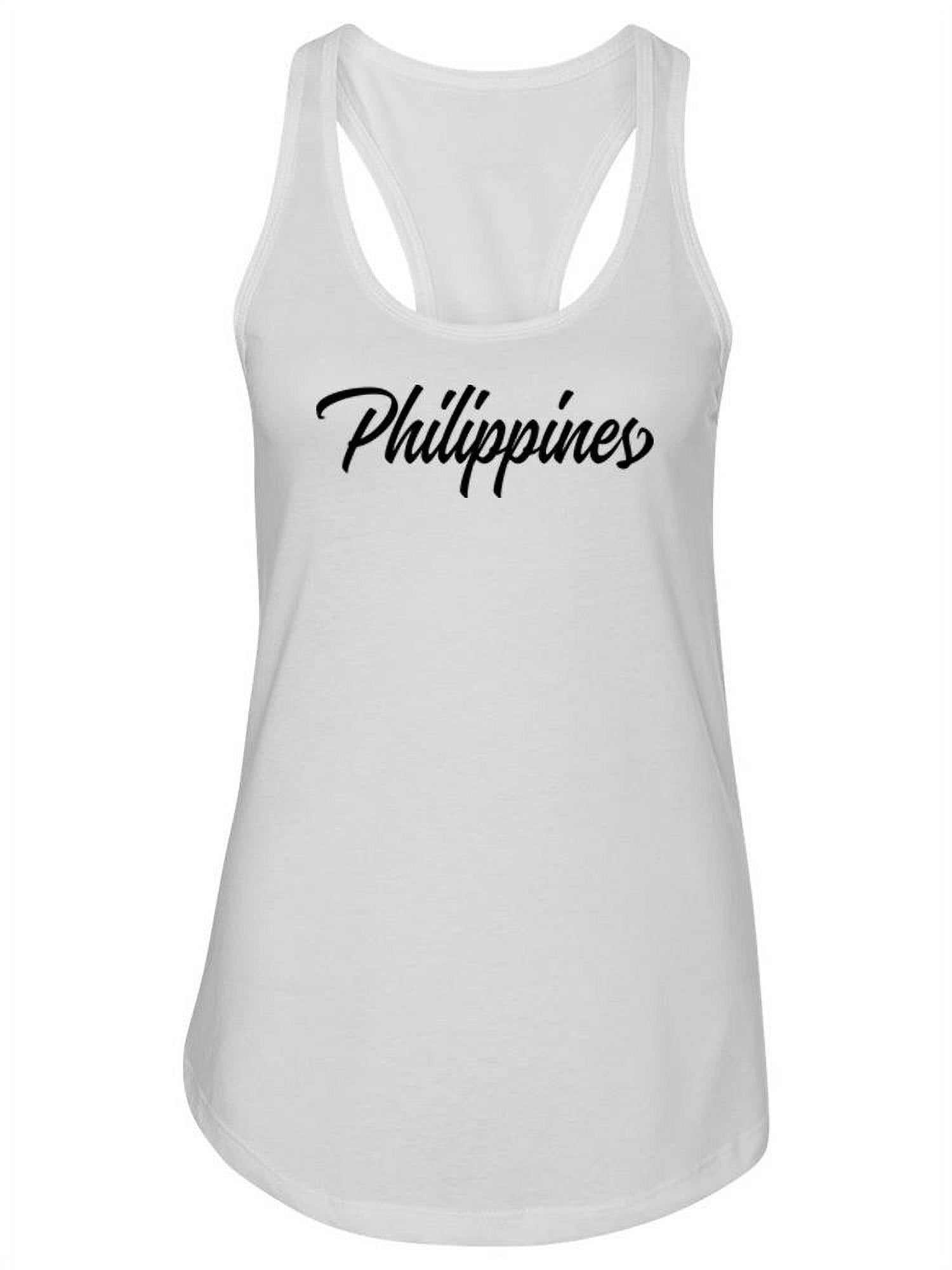 Philippines Cursive Script Tank Women -Image by Shutterstock, Female ...