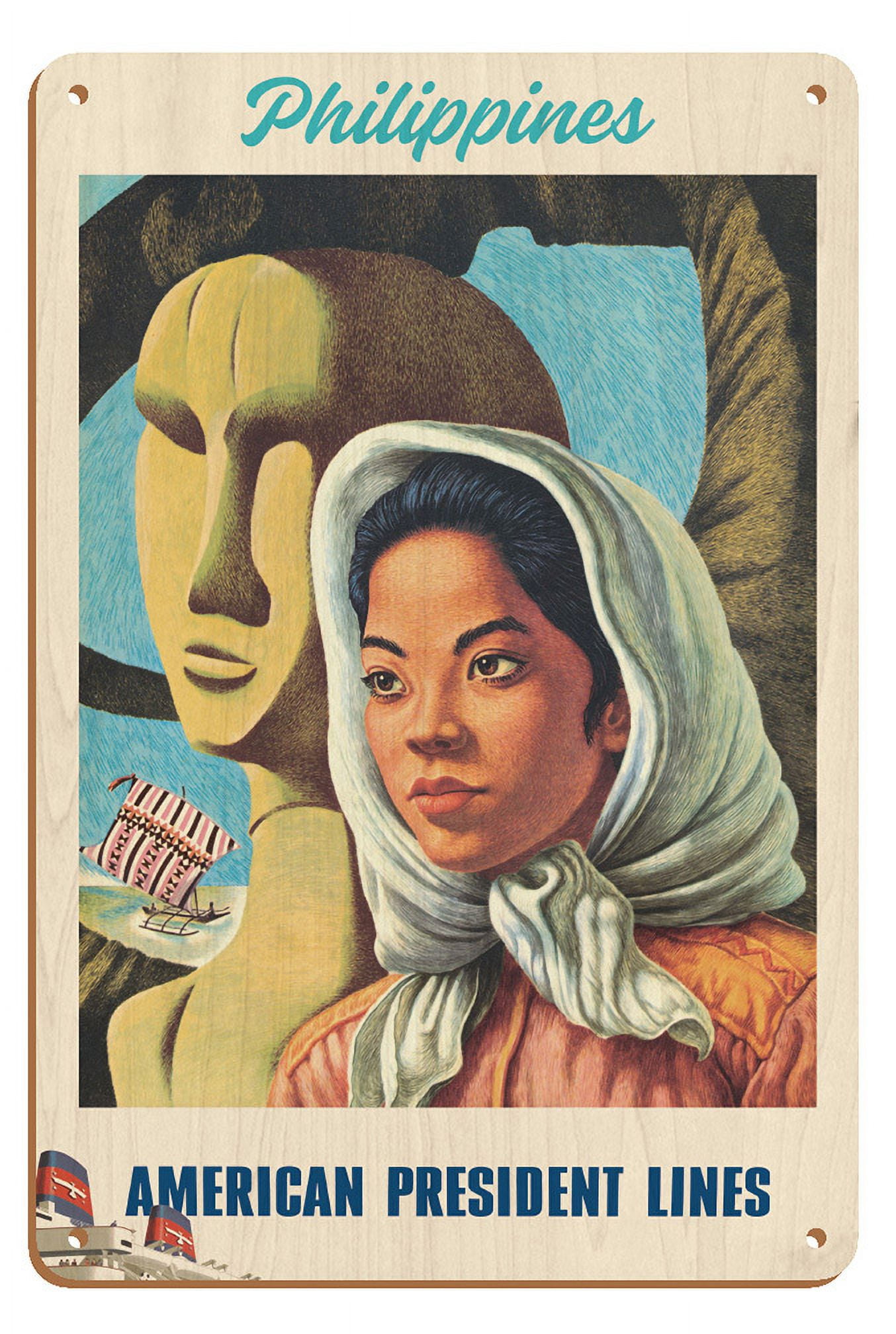 Philippines - Filipina Igorot Statue - American President Lines ...