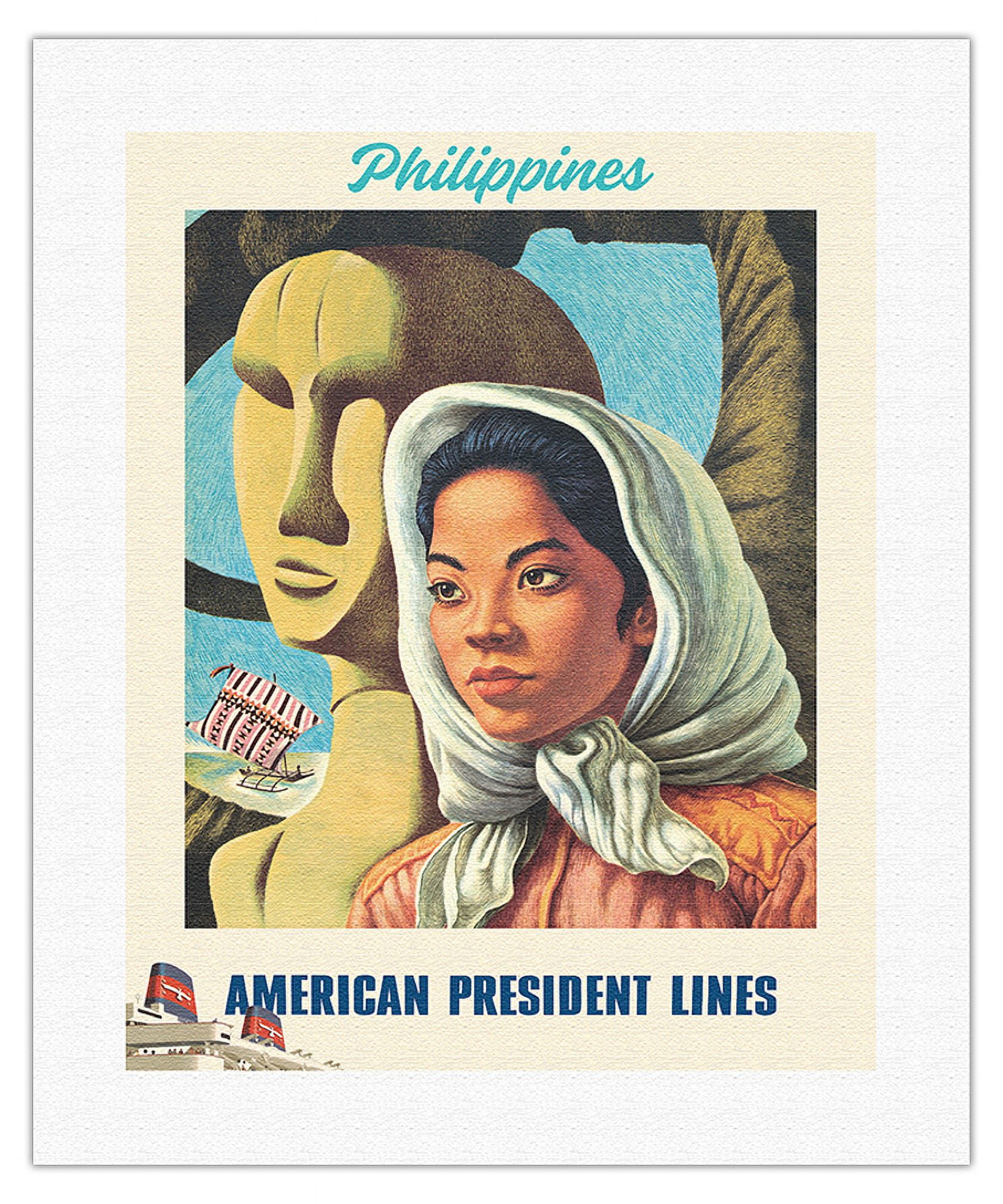 Philippines - Filipina Igorot Statue - American President Lines ...