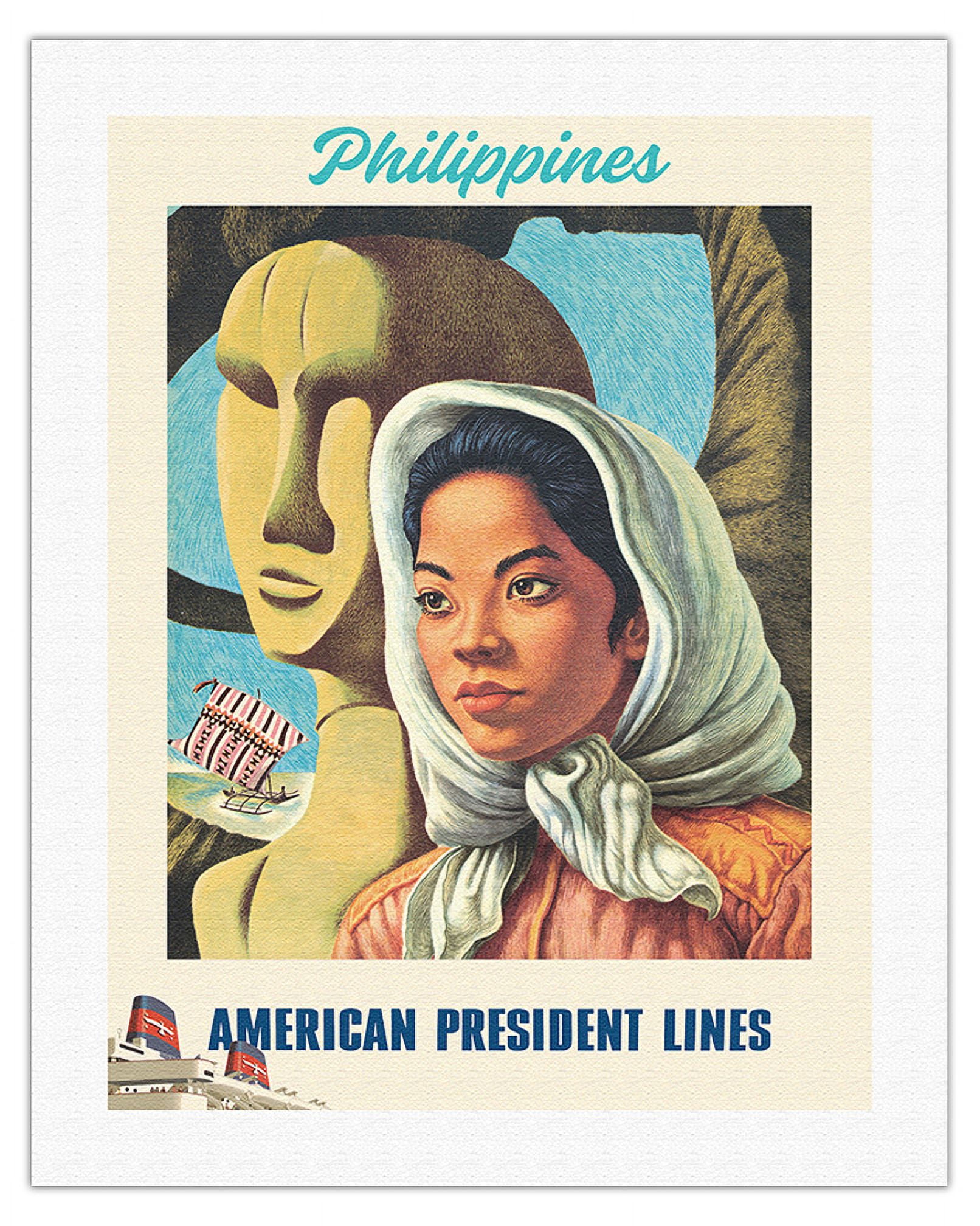 Philippines - Filipina Igorot Statue - American President Lines ...