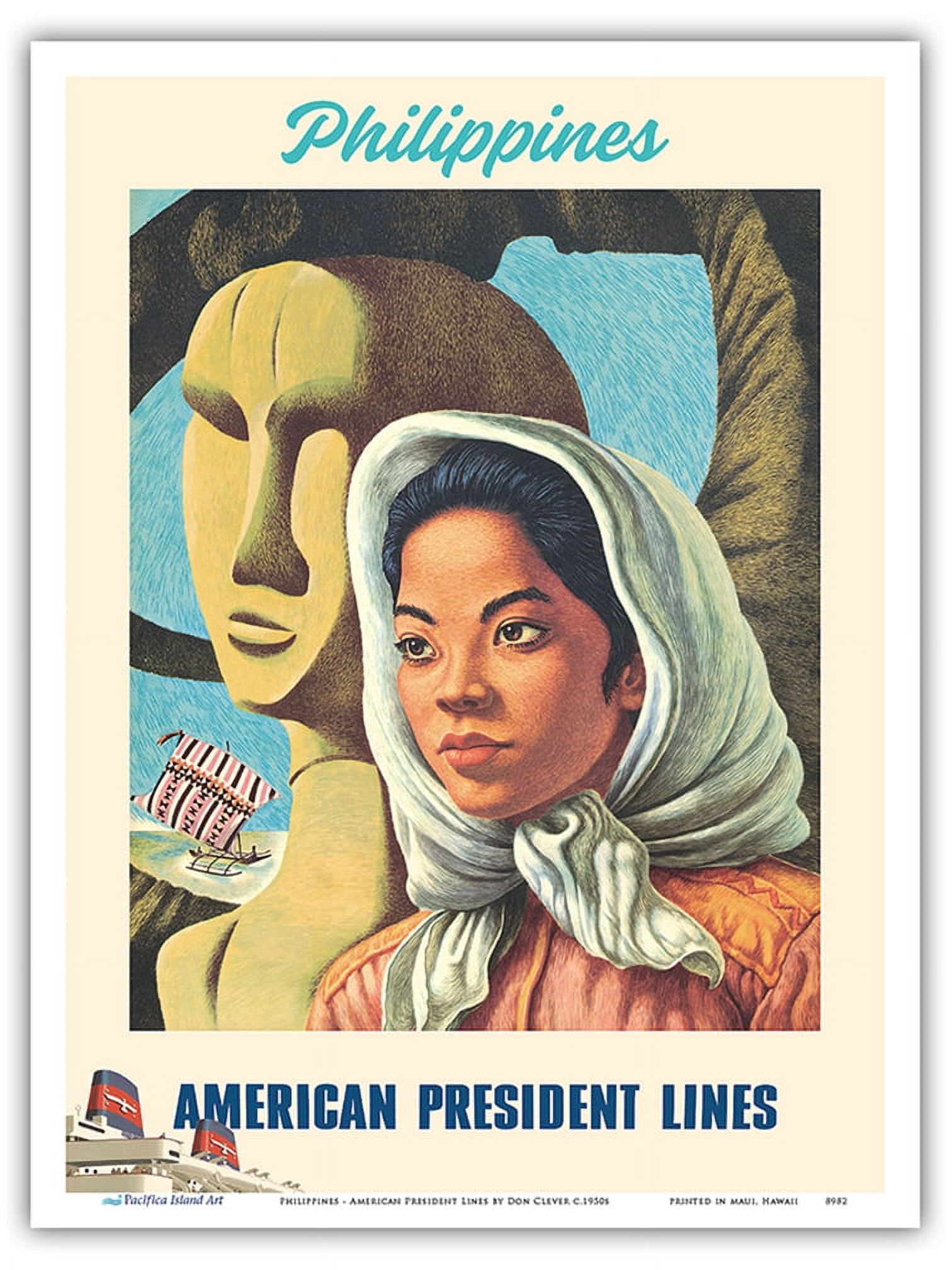 Philippines - Filipina Igorot Statue - American President Lines ...