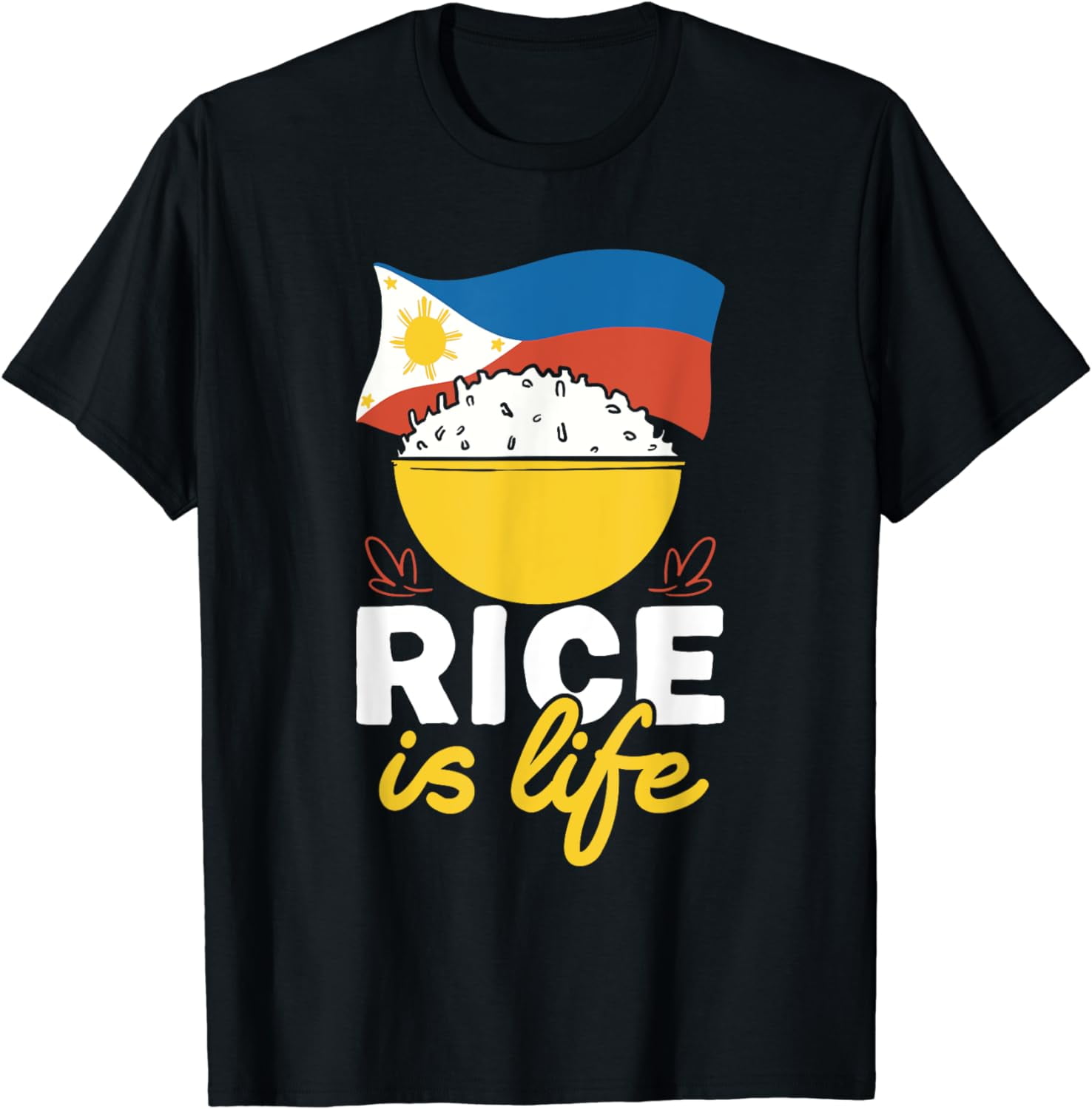 Philippines Filipino Rice Is Life Filipino Cotton T-Shirt - Walmart.com