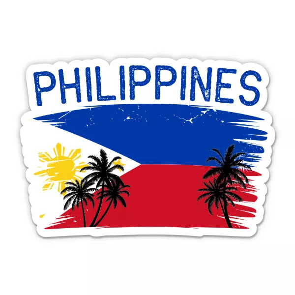 Philippines Filipino Star Flag Sticker Phone Decal Water Bottle ...