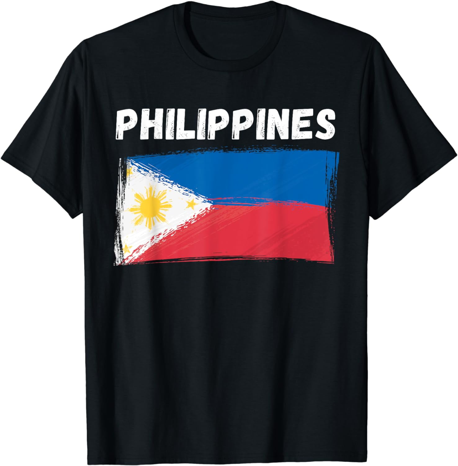 Philippines Flag Holiday Vintage Grunge Filipino Flag T-Shirt - Walmart.com