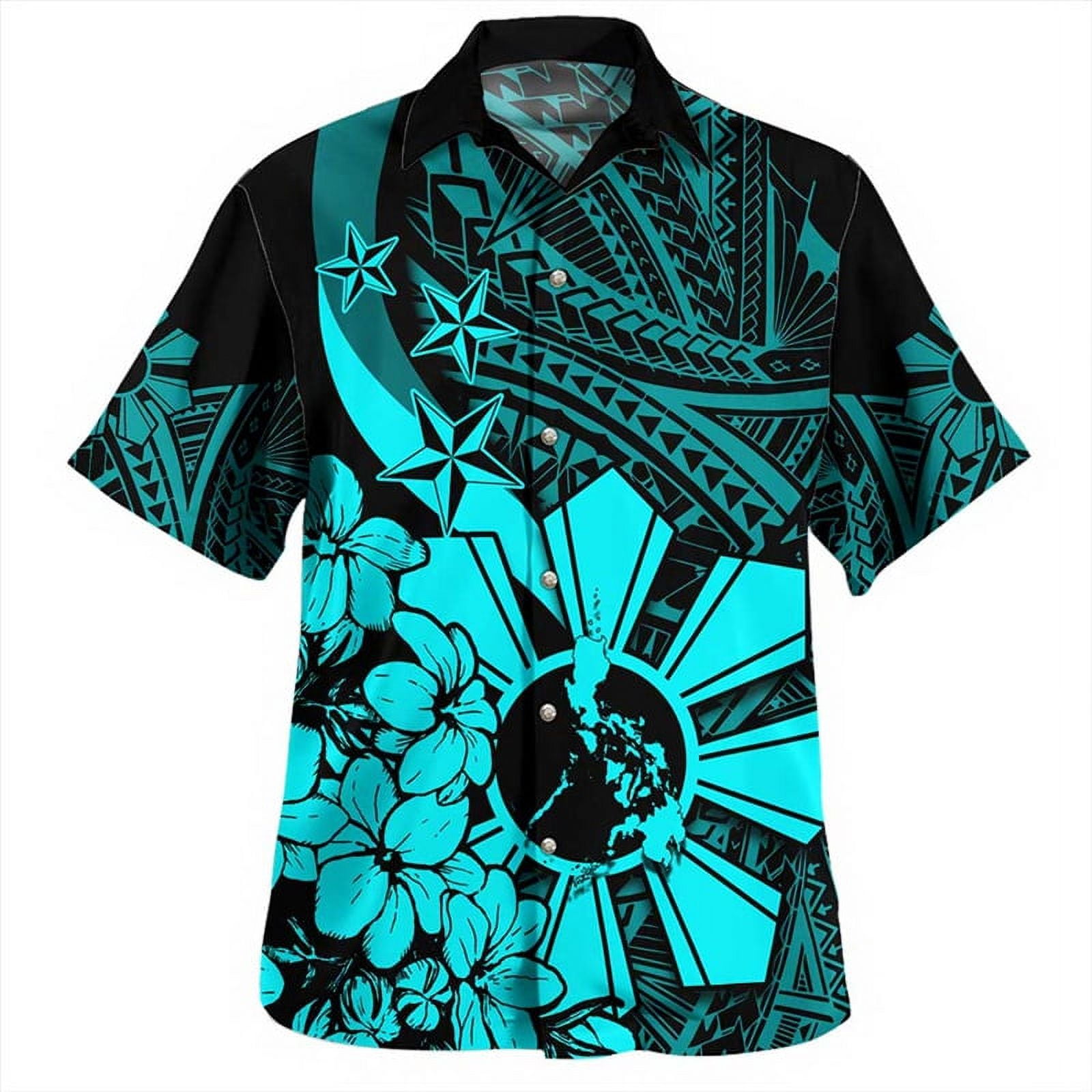 Philippines Hibiscus Plumeria Flower Shirts For Men 3d Printed ...