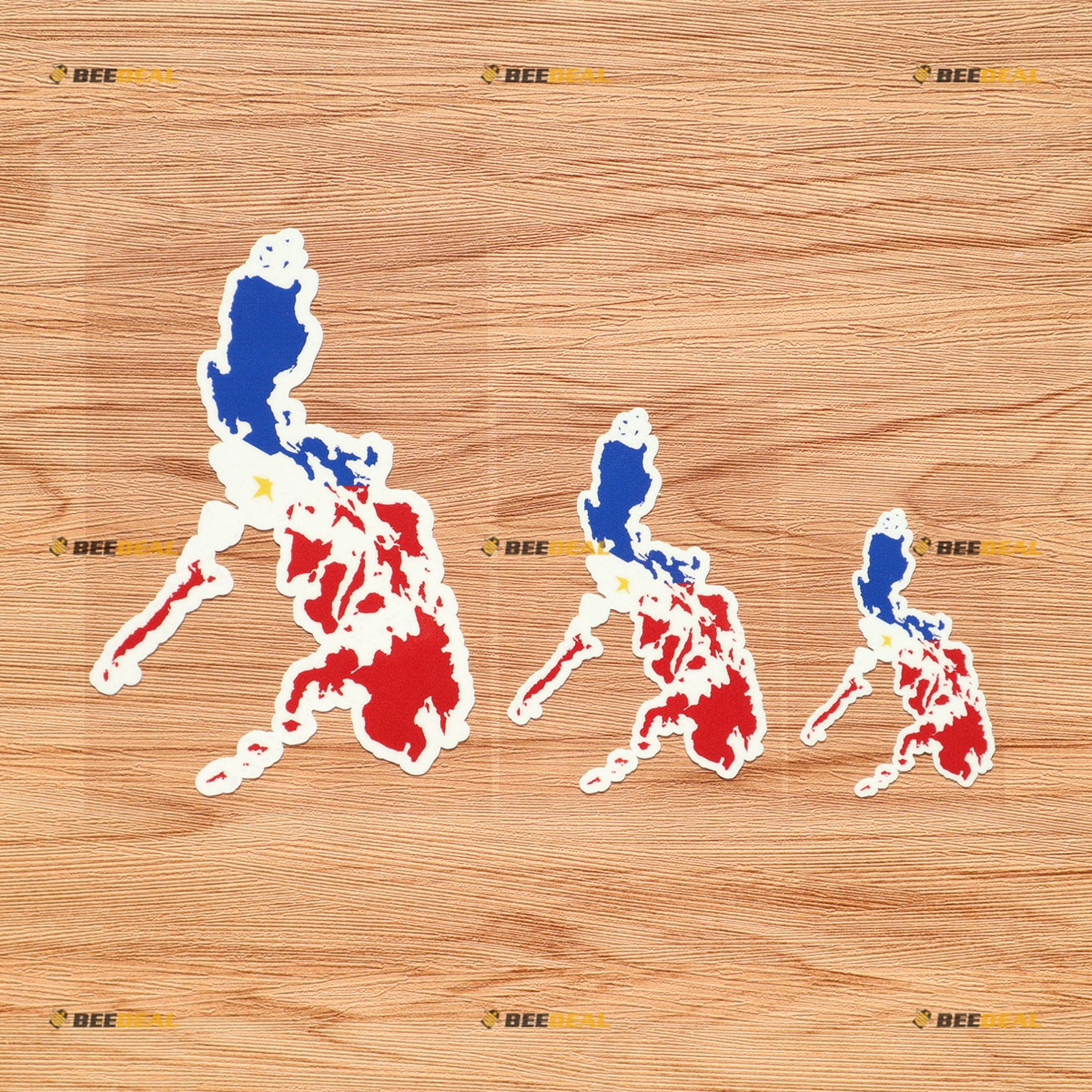 Philippines Map Flag Colors Filipino Pilipinas Vinyl Decal Sticker - 3 ...
