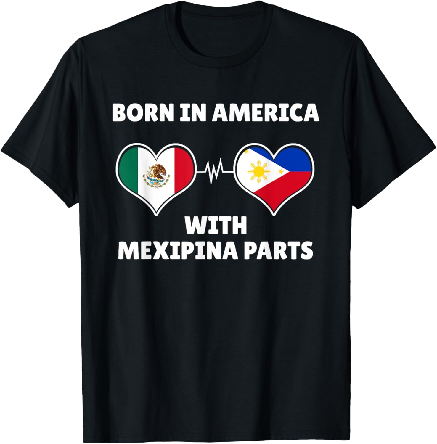Philippines Mexico Filipina Proud Mexipina Mexican Flag T-Shirt mens t shirt，black，women，funny ...
