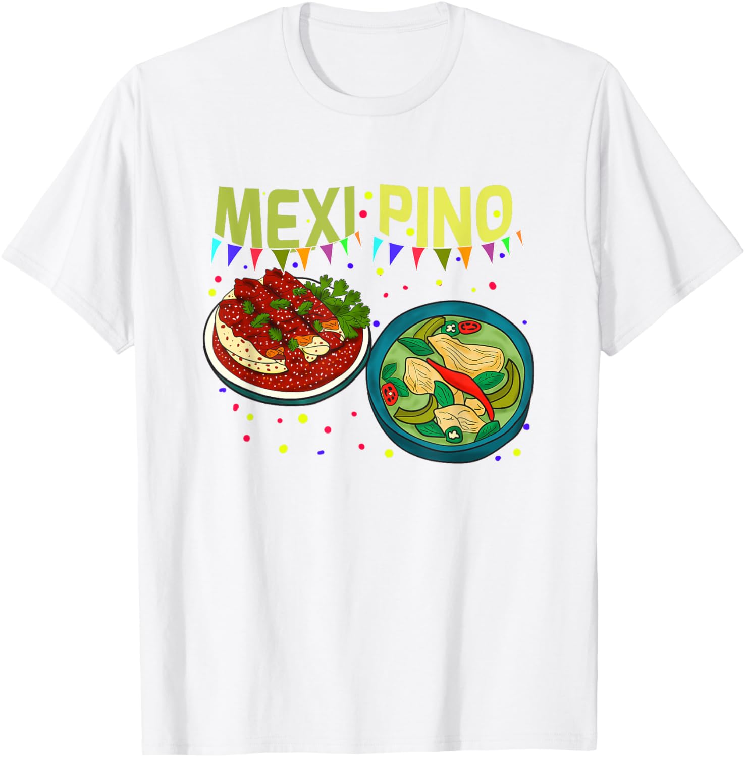 Philippines Mexico Filipino Dishes Mexipino Food T-Shirt - Walmart.com
