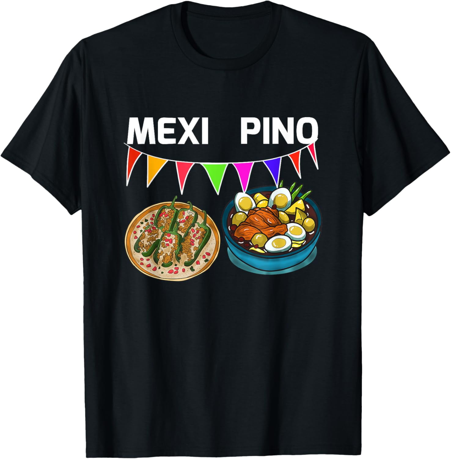 Philippines Mexico Filipino Dishes Mexipino Food T-Shirt - Walmart.com