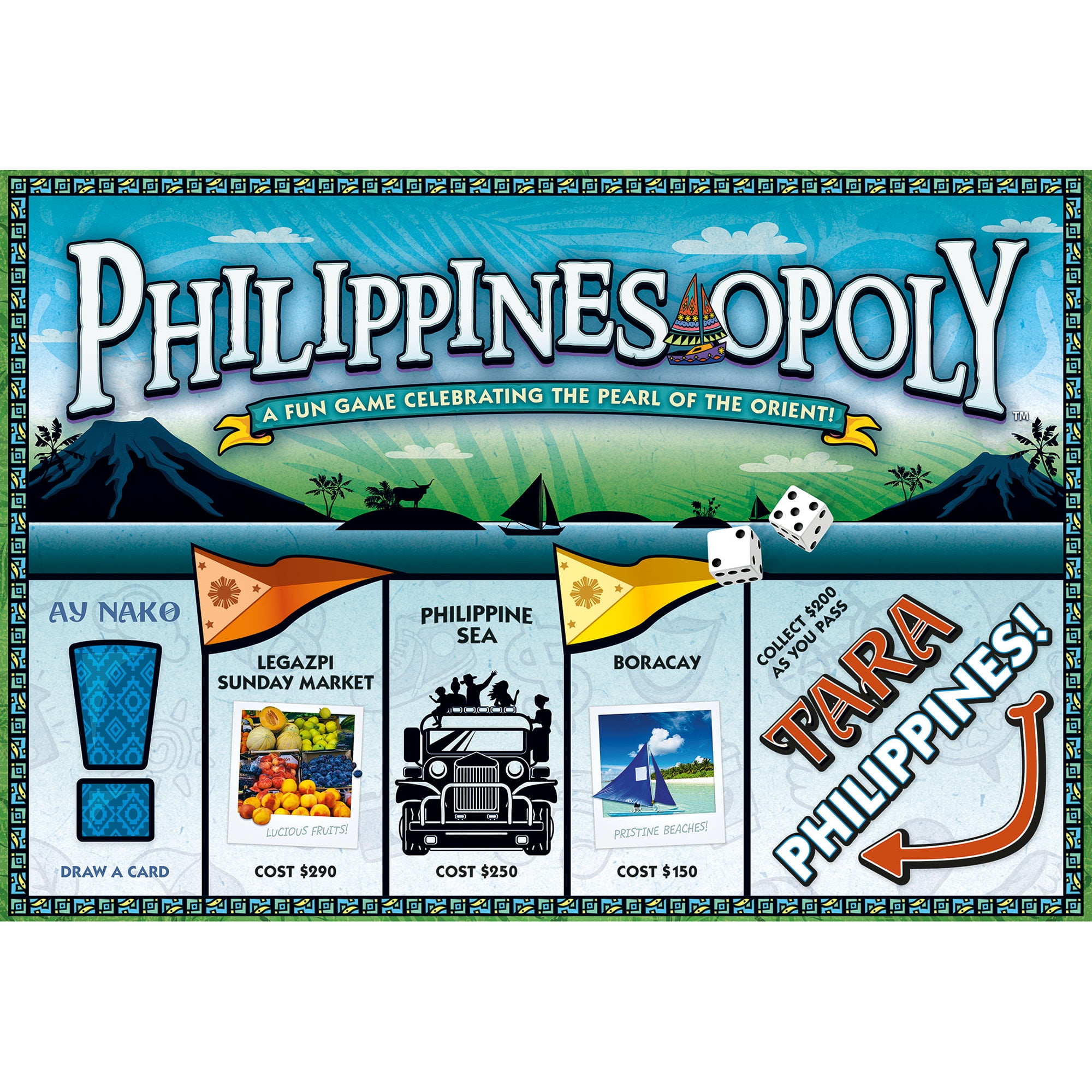 Philippines-Opoly Themed Family Board Game, 2-6 Players - Walmart.com