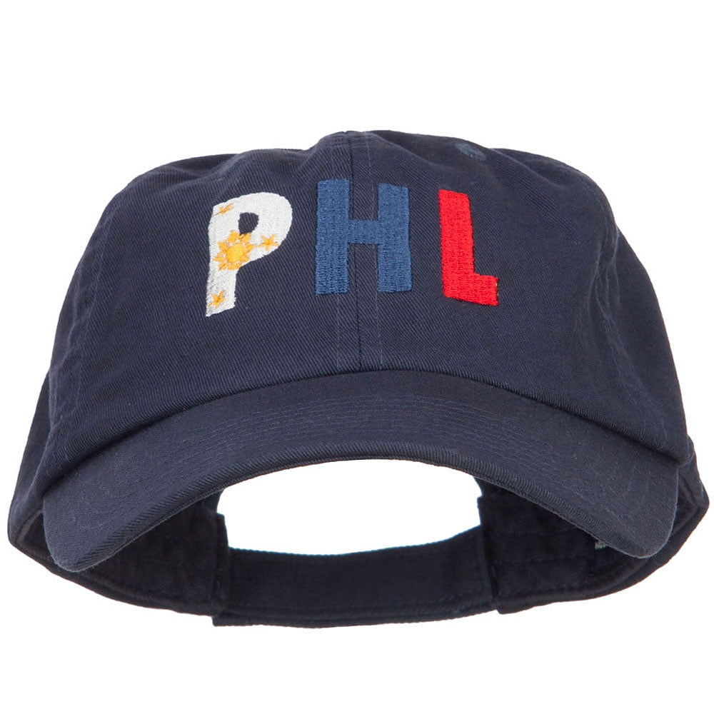 Philippines PHL Flag Embroidered Low Profile Cap - Navy OSFM - Walmart.com