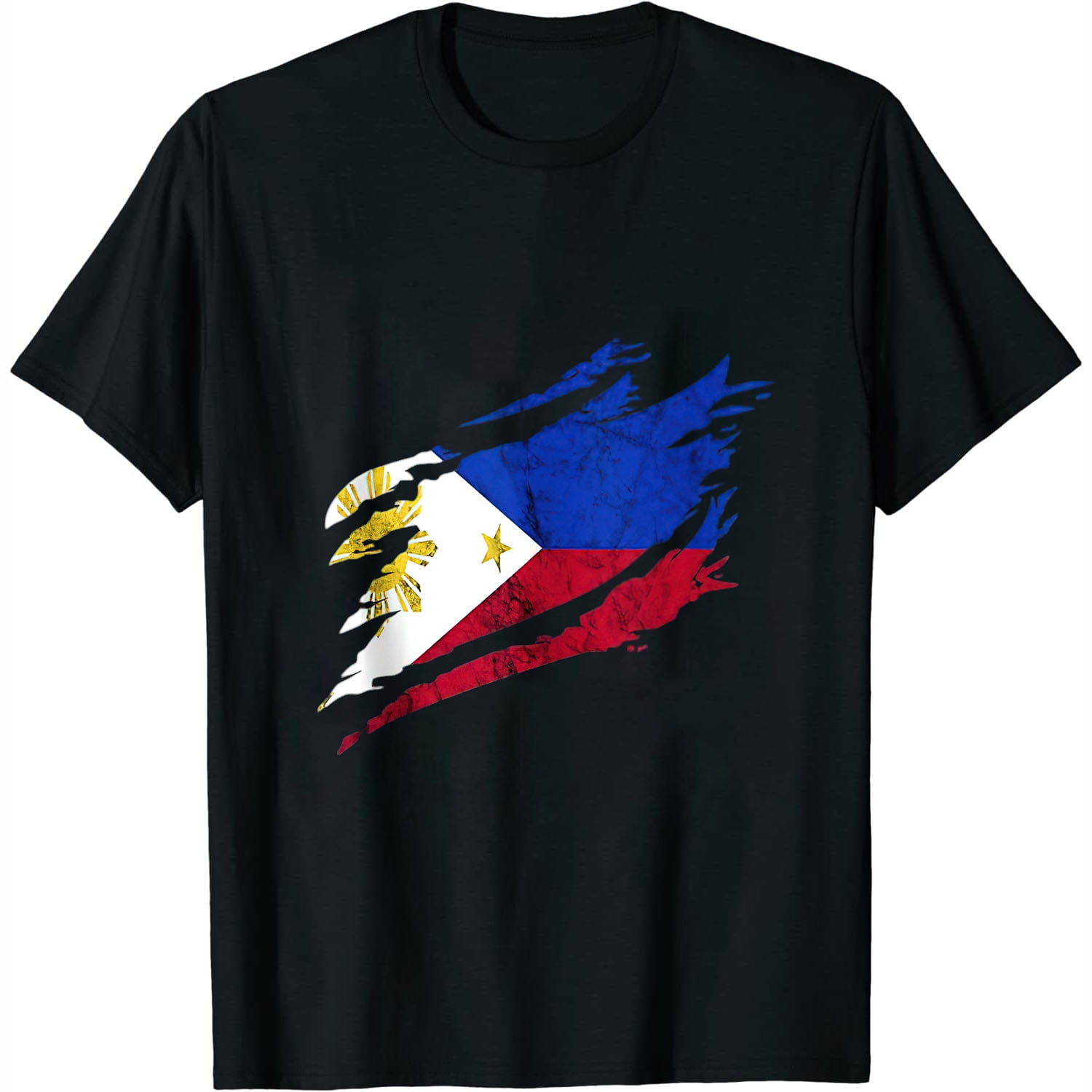 Philippines Pilipinas Flag Proud Filipino Pinoy Pinay T Shirt Black S ...