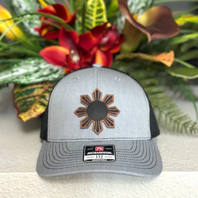 Philippines Sun Hat | Custom Laser Engraved Patch Trucker Cap ...