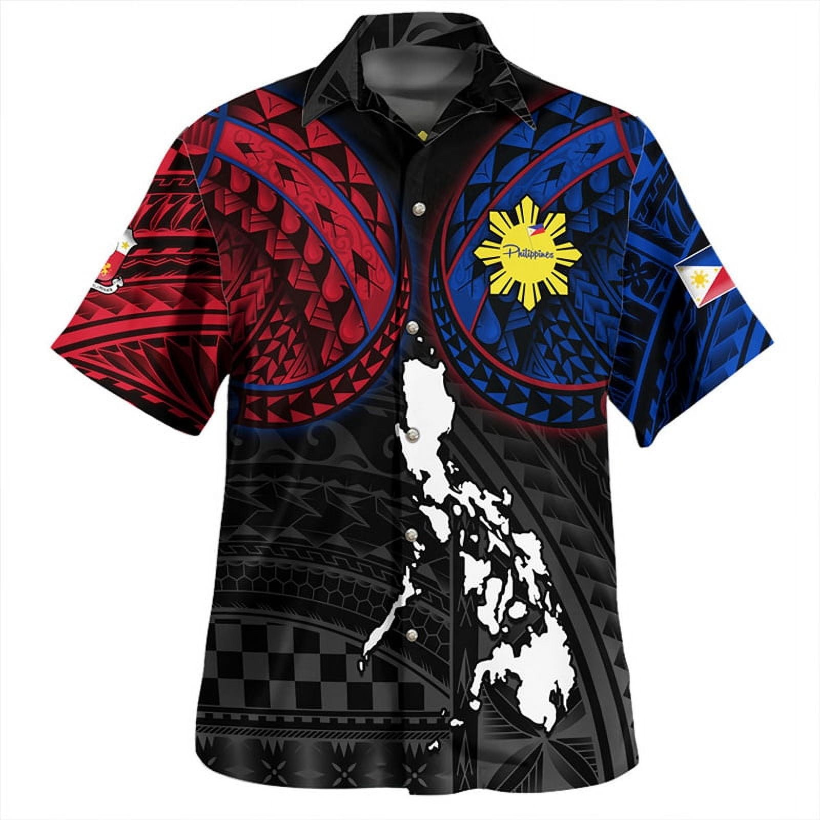 Philippines Sun Pattern Shirts For Men Women 3d Printed Polynesian ...