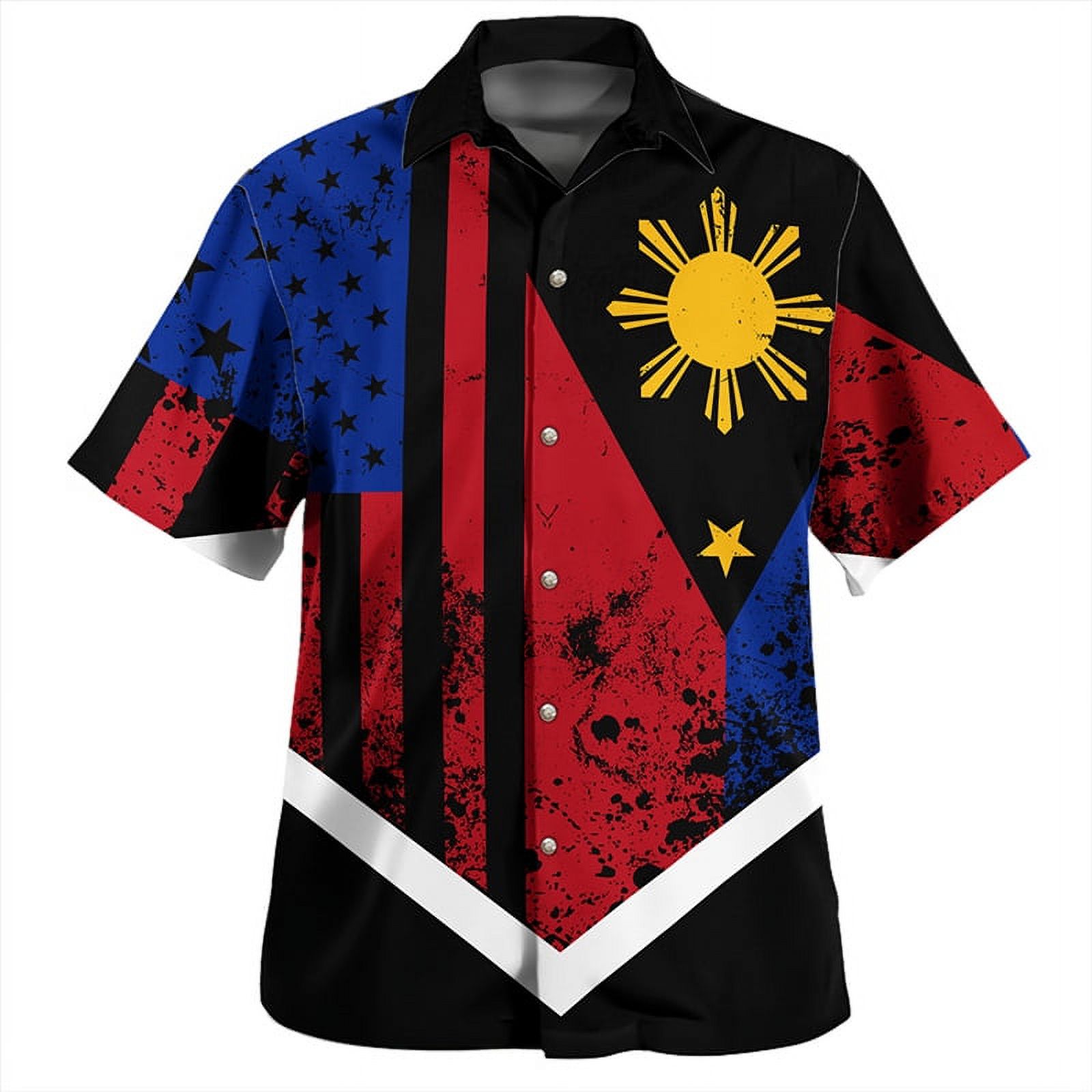 Philippines Sun Pattern Shirts For Men Women 3d Printed Polynesian ...