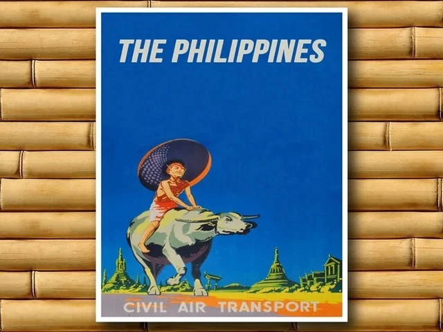 Philippines Wall Art Vintage Travel Poster Print Asian Decor NO FRAMED ...