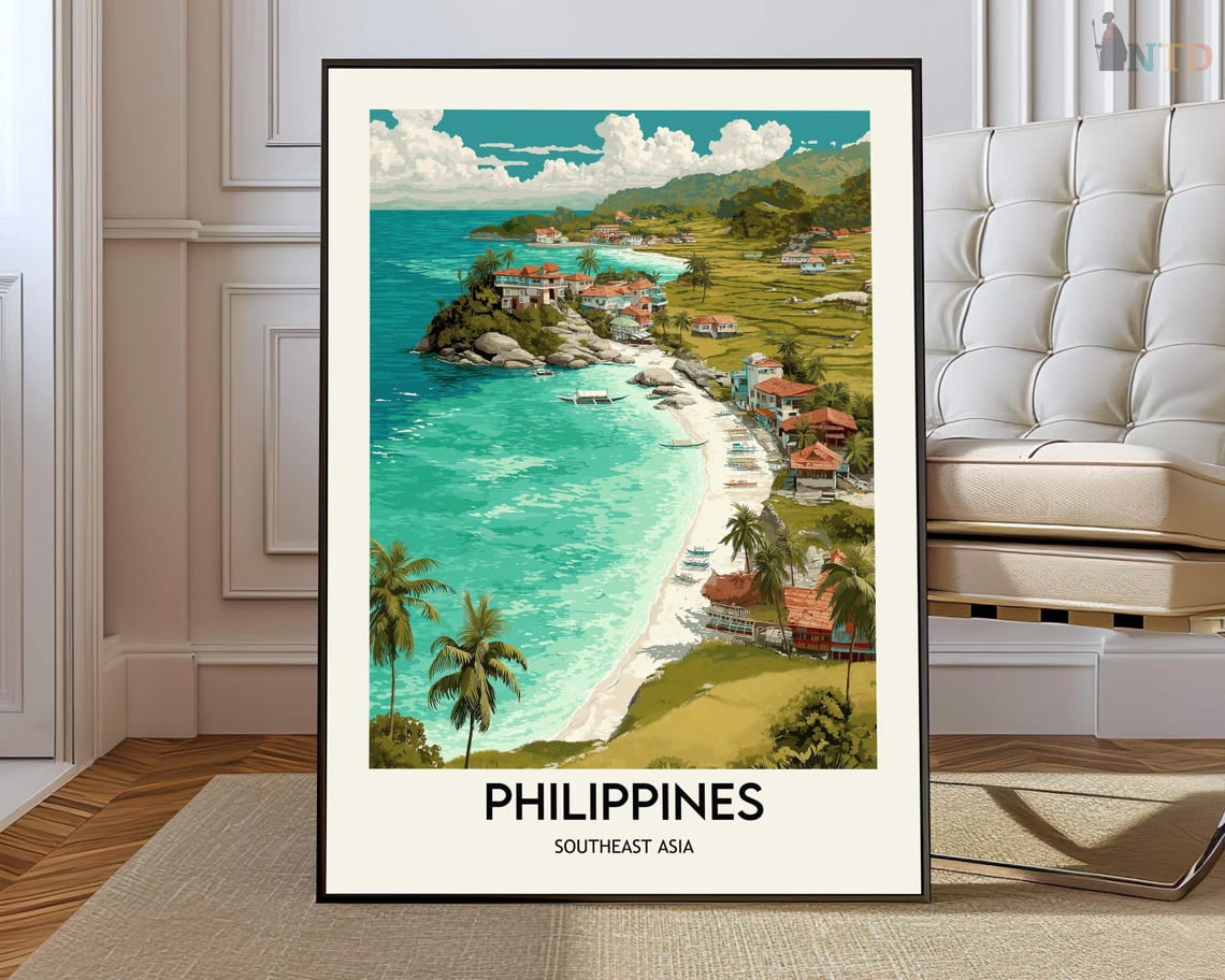 Philippines poster, Philippines Wall Art, Philippines Print ...